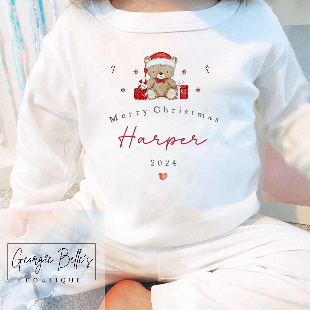 Personalised Christmas Pyjamas, Christmas Pjs, Matching Xmas Pjs ...