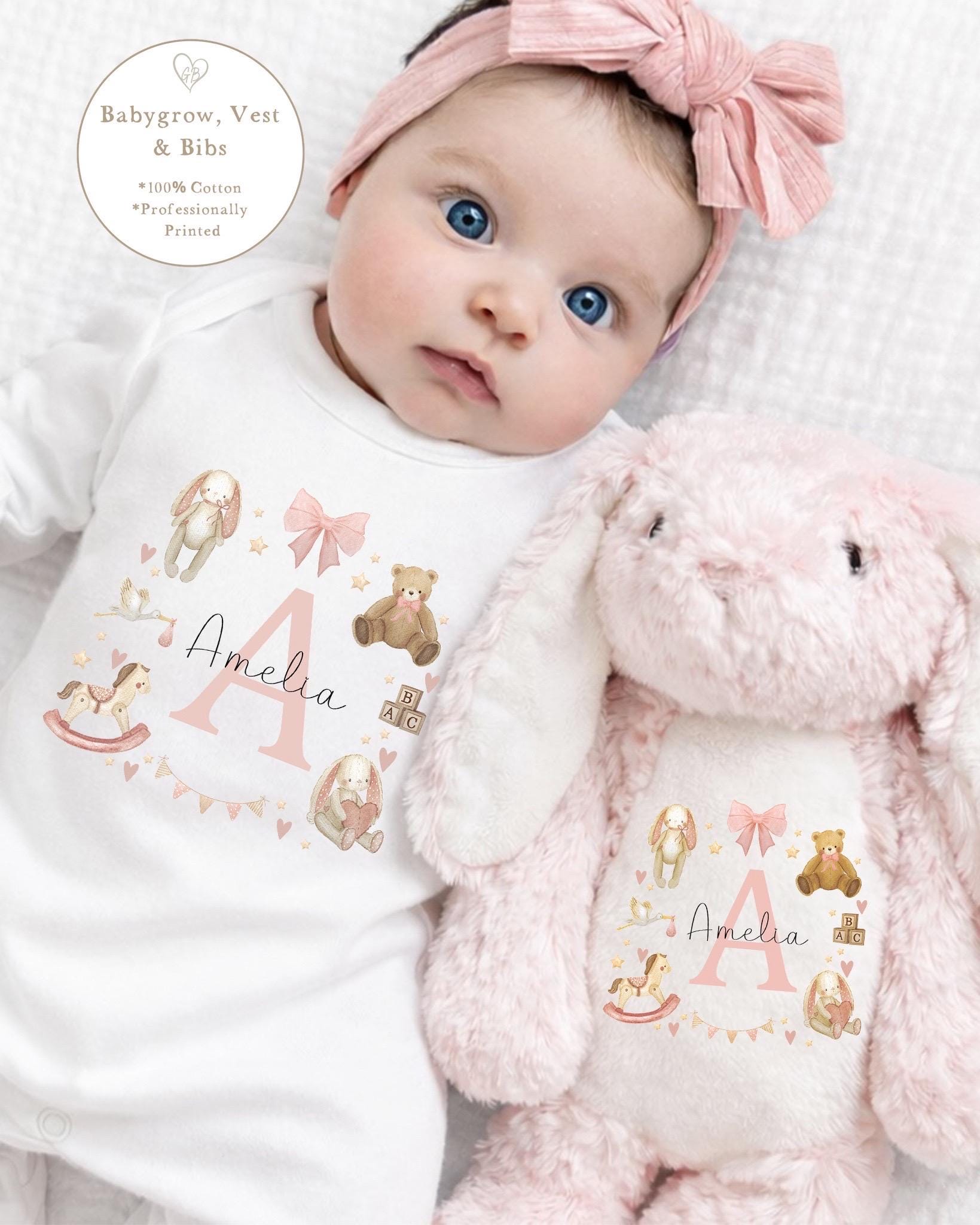Personalised Gifts for New Baby Girl | Personalised Babygrow | Baby ...