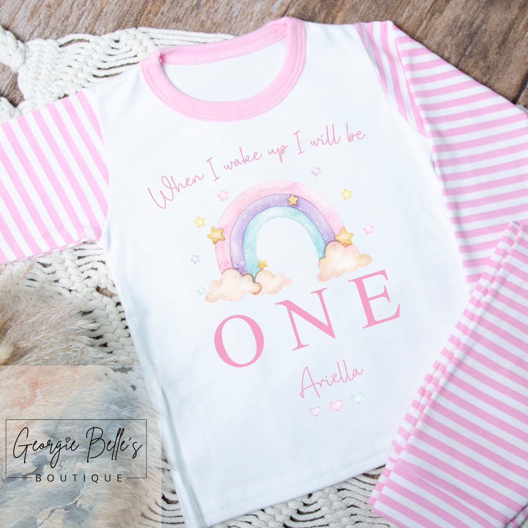 Girls 1st Birthday Pjs, Girls First Birthday Pyjamas, Girls ...