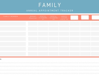 Appointment Tracker Log, Printable Journal, PDF Digital Download ...