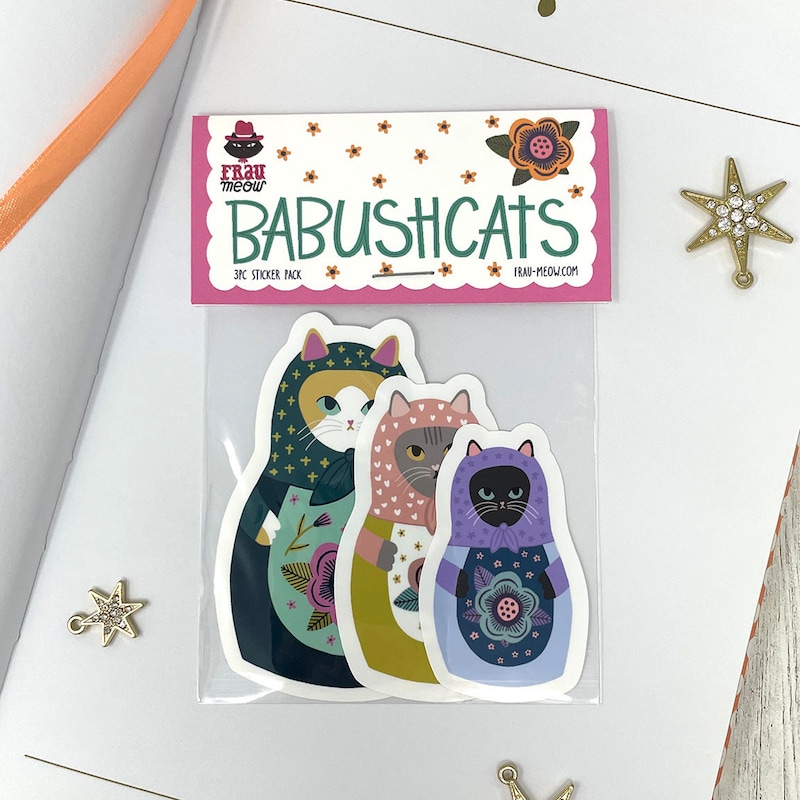 Babushka Dolls Cats - Etsy