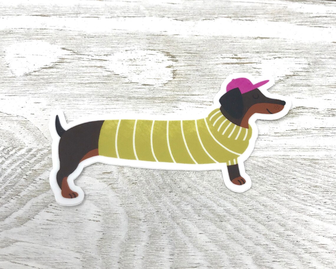 Sausage Dog Sticker - Etsy