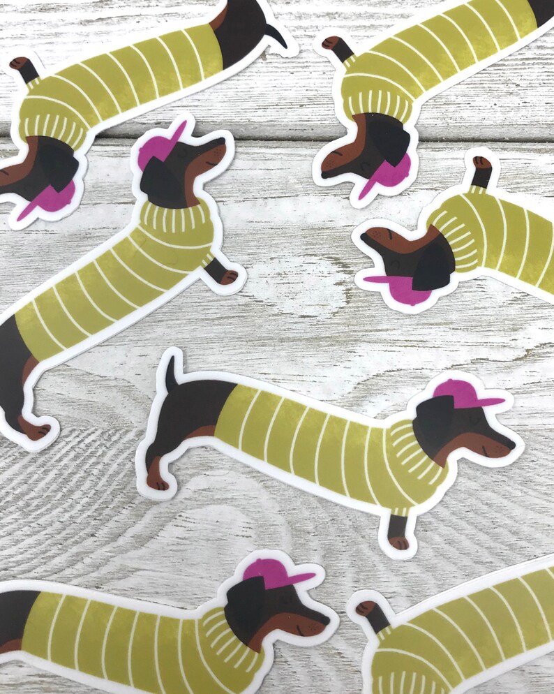 Sausage Dog Sticker - Etsy