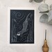 Mussel Shell Linocut Print, Seashell Print, Wall Decor, Limited Edition ...