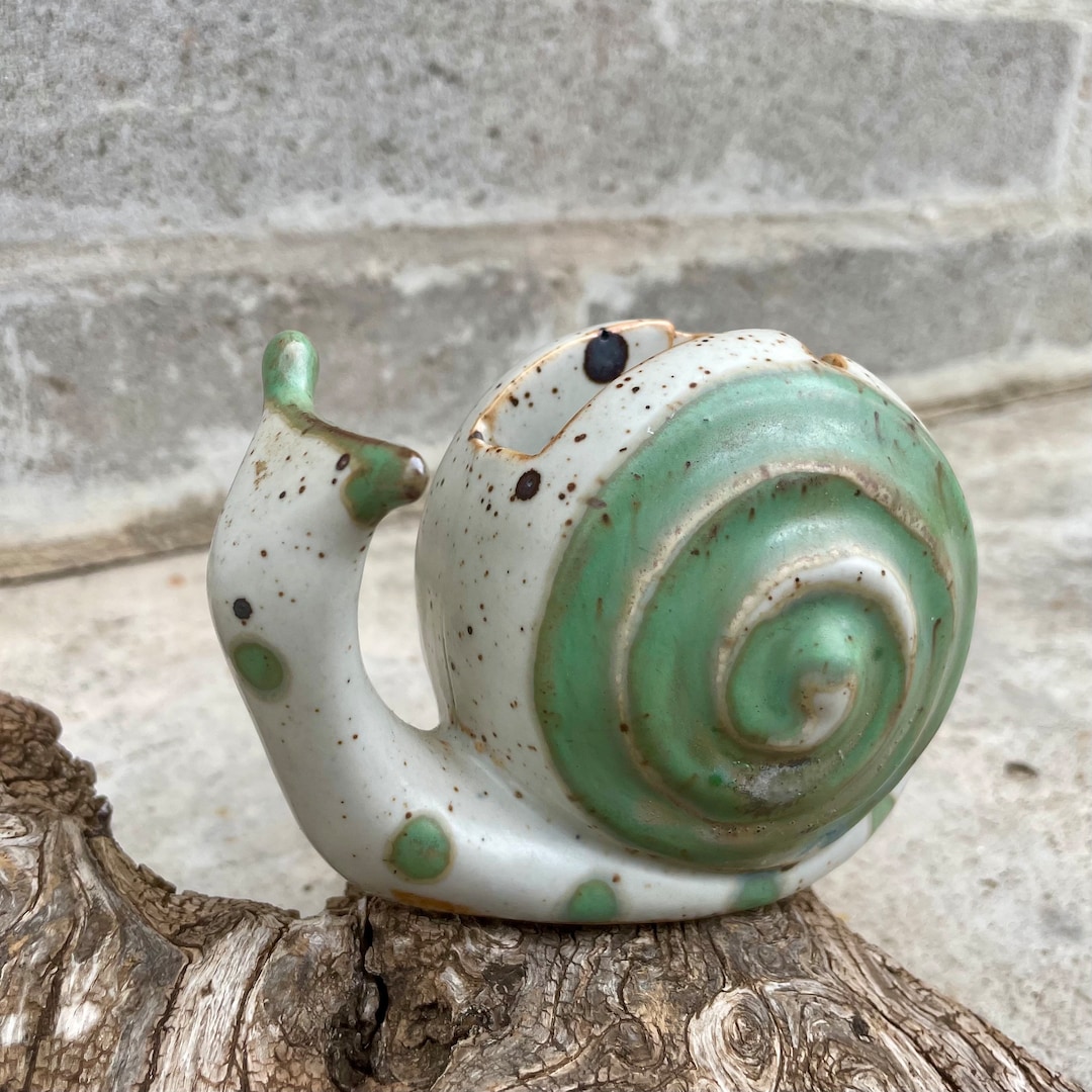Snail Tape Dispenser, Vintage Snail Decor, Ceramic Snail Figurine ...