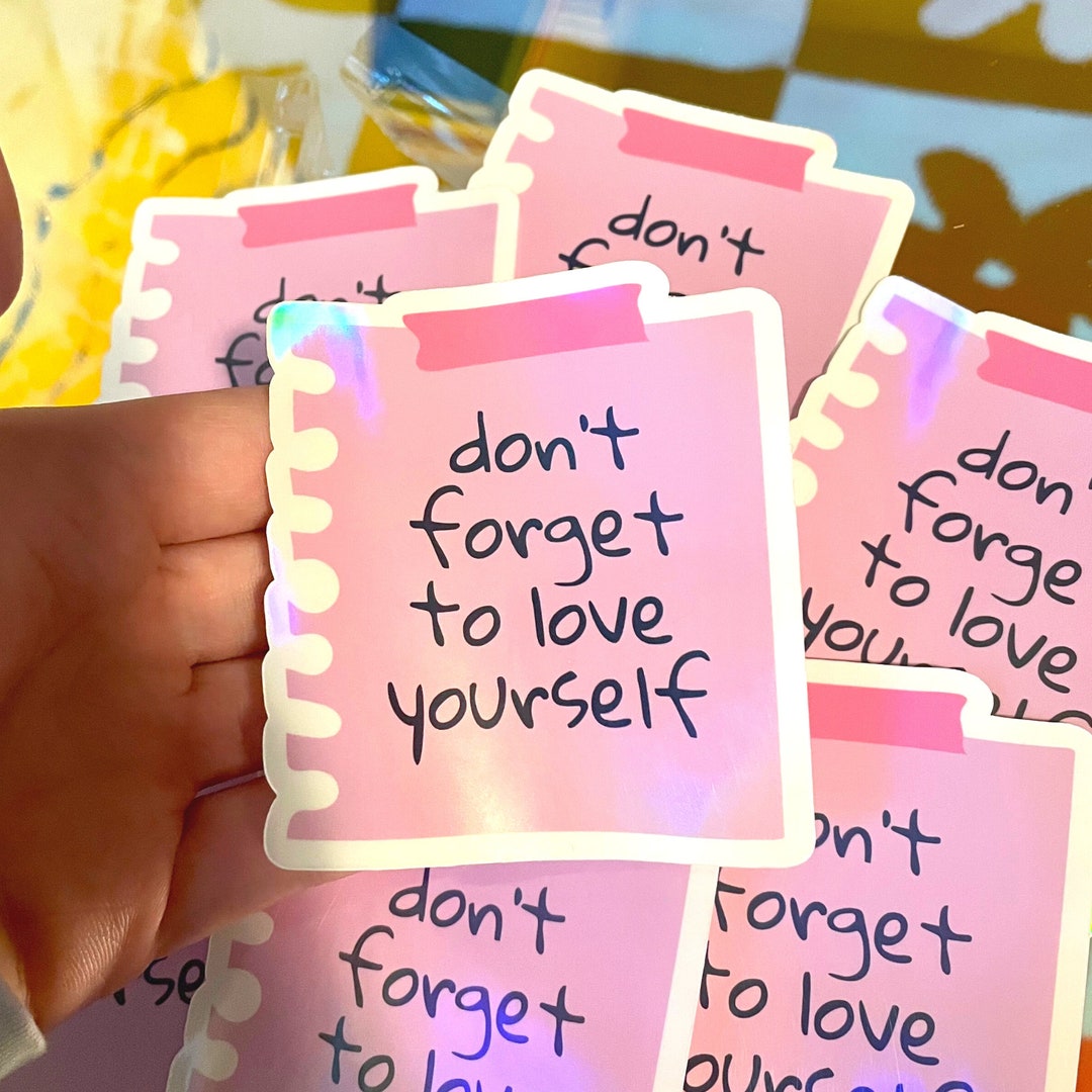 Motivational Sticky Notes don't Forget to Love - Etsy