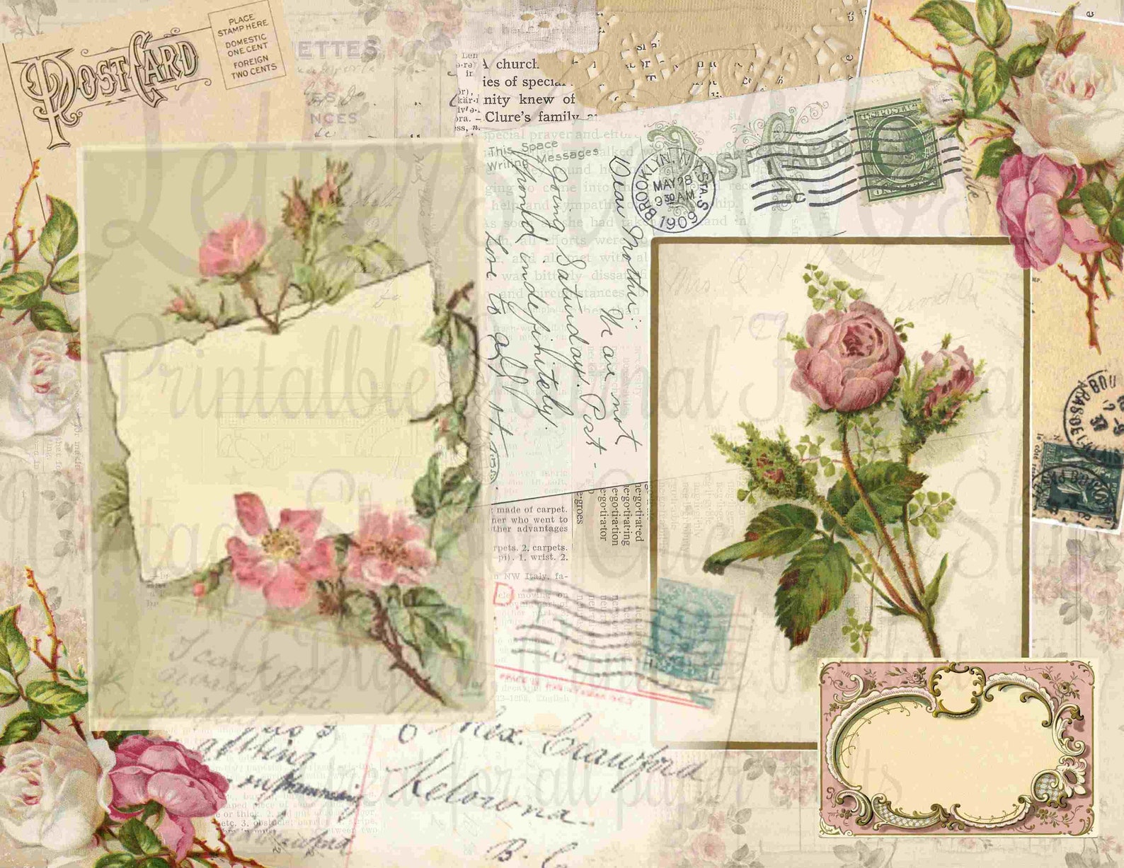 Letters to Rose Shabby Chic Rose Love Letters Rose - Etsy