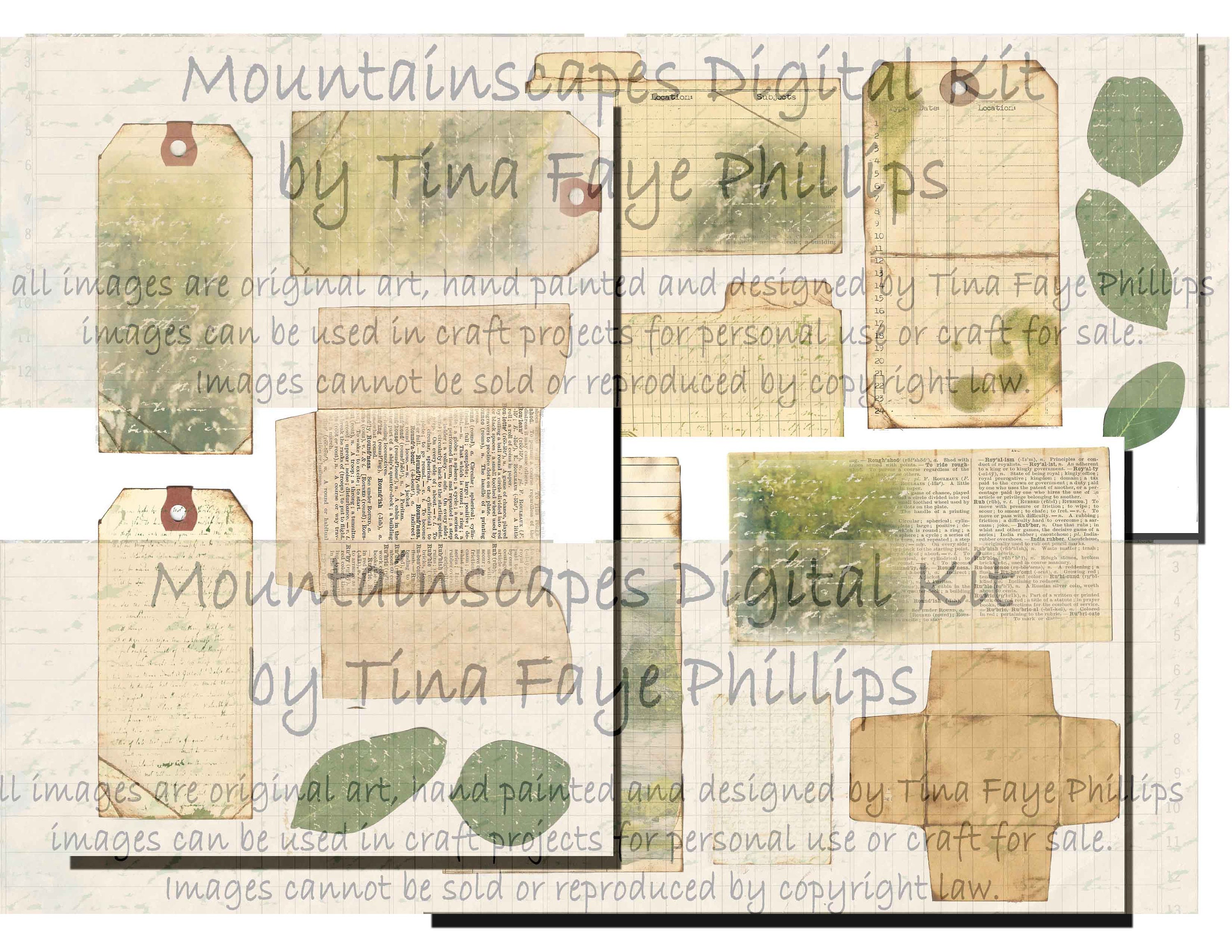 Mountainscapes Printable Journal Kit Digital Journal Kit | Etsy