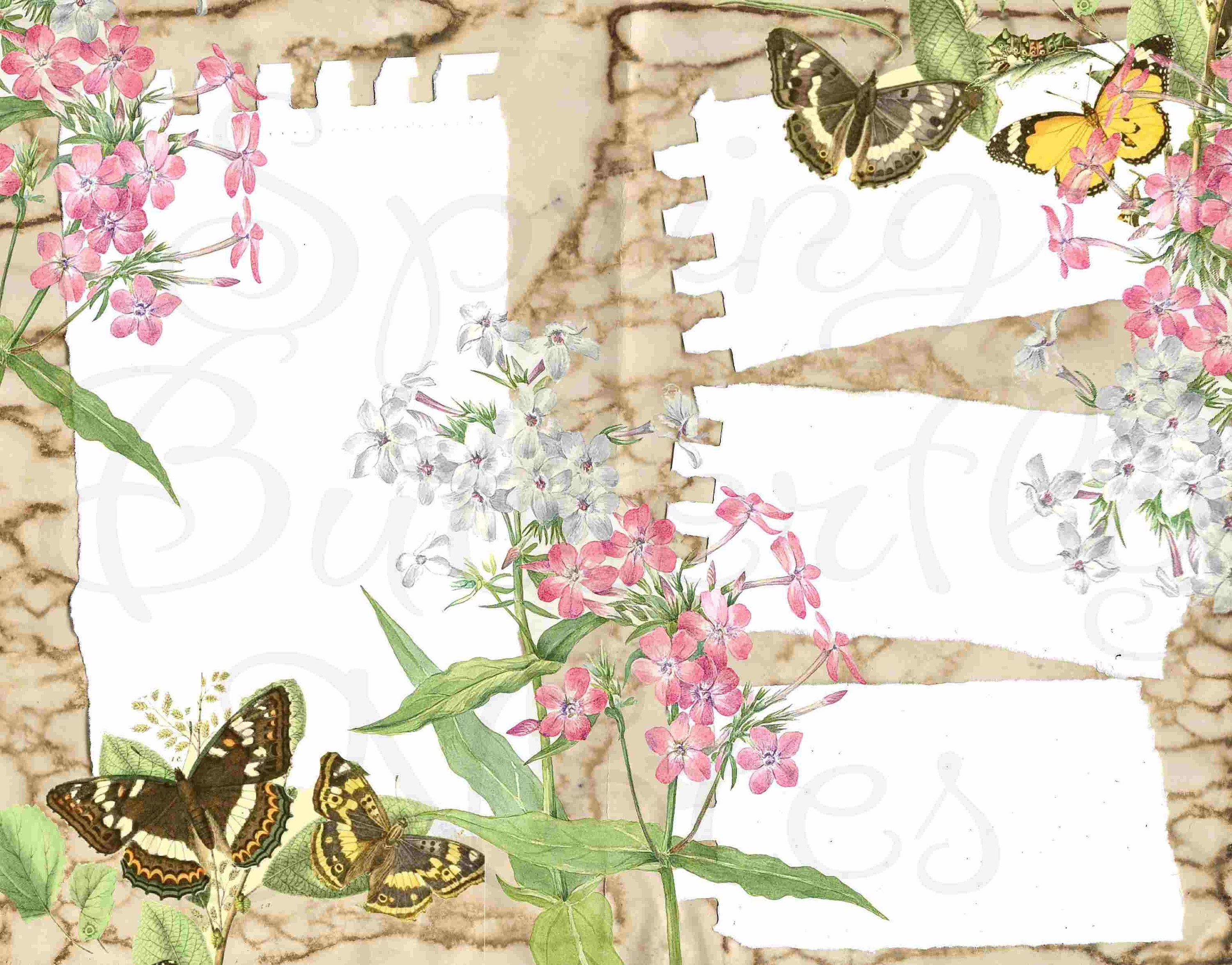 Spring Butterfly Notes Printable Journal Kit Journal Kit - Etsy
