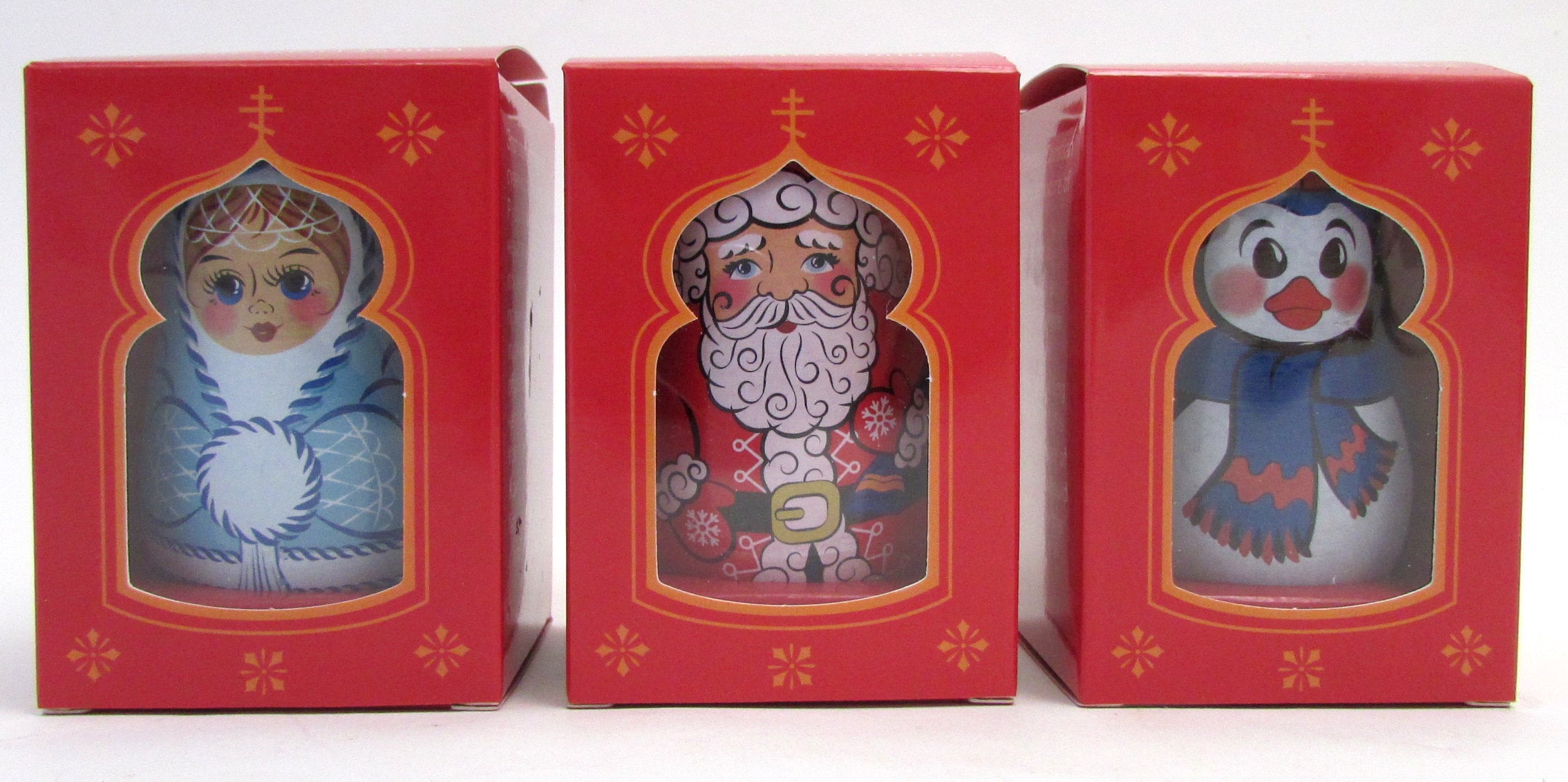 Roly-poly Weeble Dolls Trio Set: Santa the Snow Maiden - Etsy