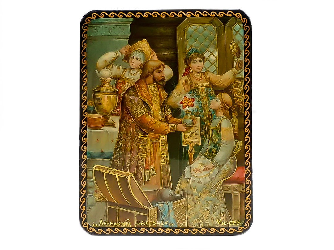 Russian Lacquer Box Fedoskino Scene From the Russian Fairy Tale "the ...