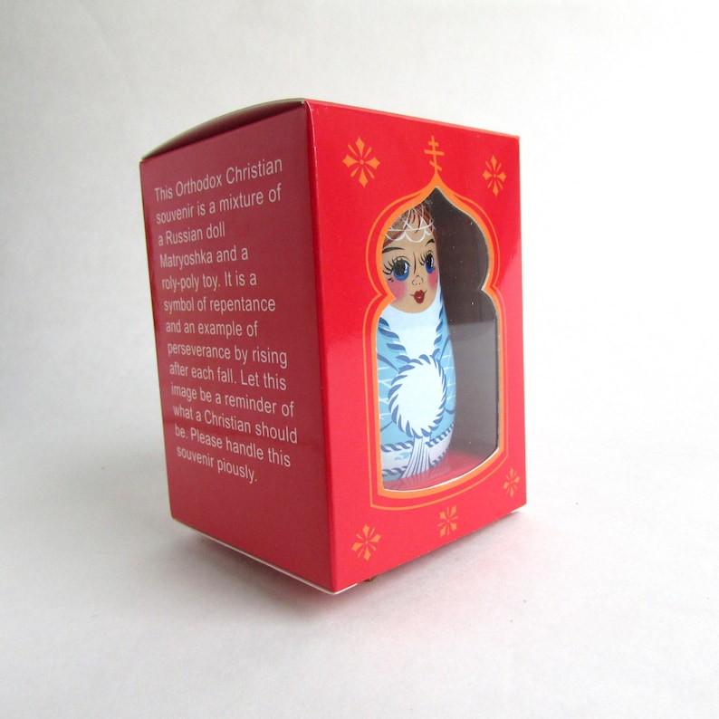 Roly-poly Weeble Doll: the Snow Maiden or Snegurochka - Etsy