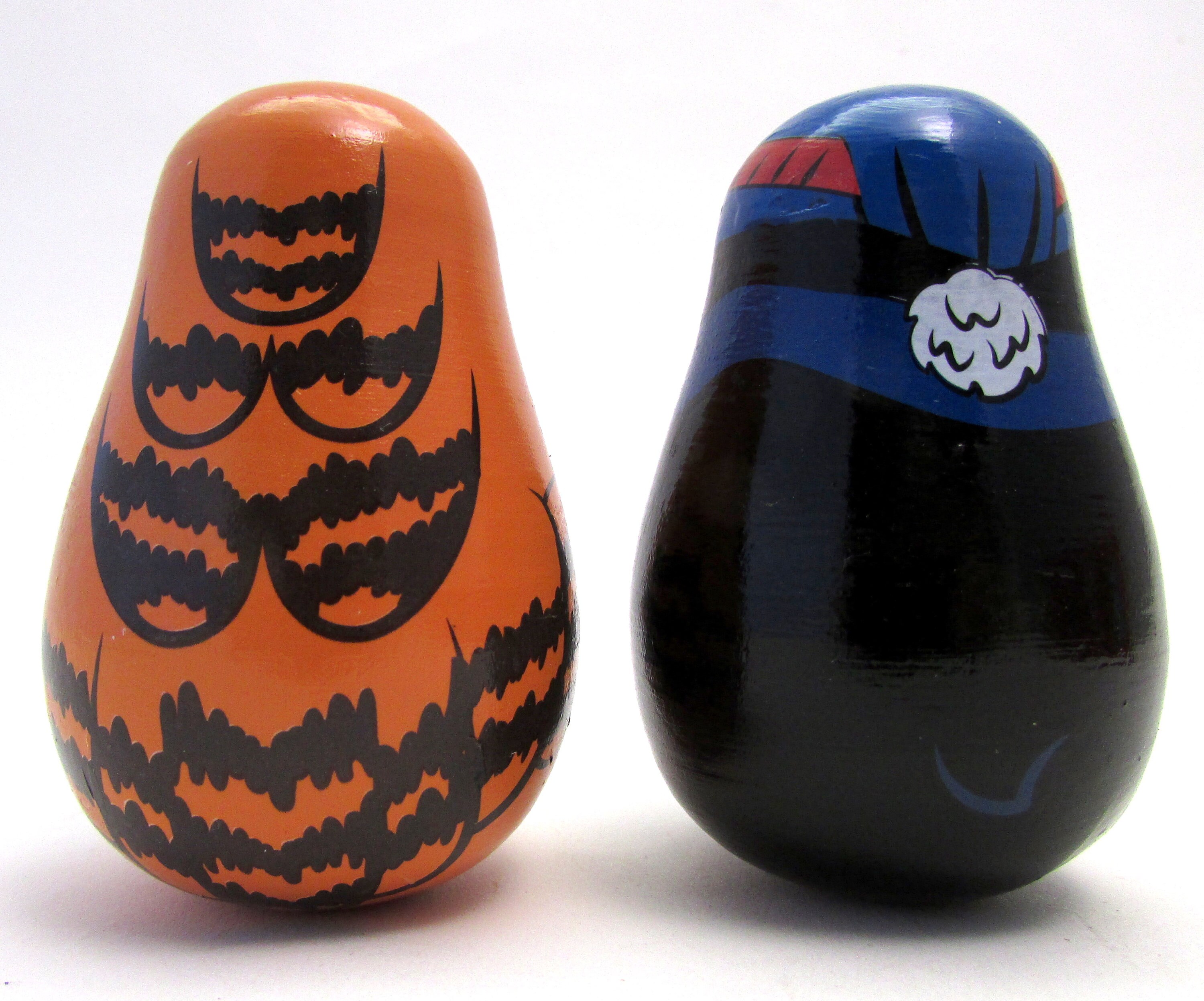 Roly-poly Weeble Dolls Set: Owl and the North Pole Penguin - Etsy