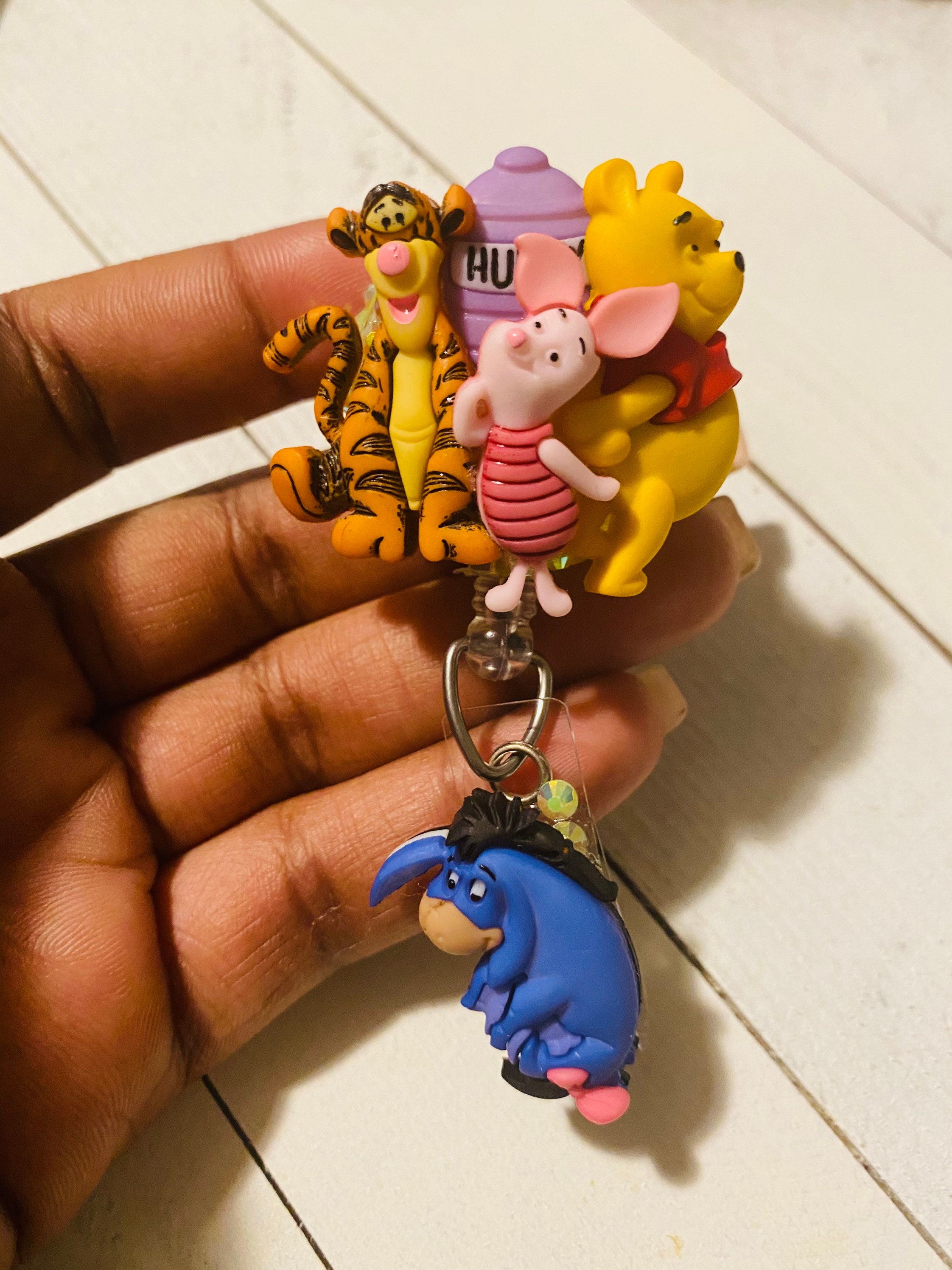 Pooh and Friends kid-friendly Badge Holder pediatric badge - Etsy