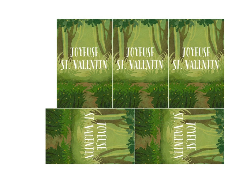 Printable French Kids Valentine's Cards Dinosaurs Digital DIY Download ...