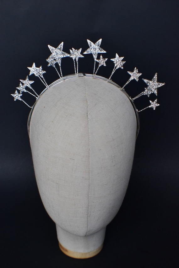1 Day Ship: Silver Star Tiara Silver Star Tiara Crystal | Etsy
