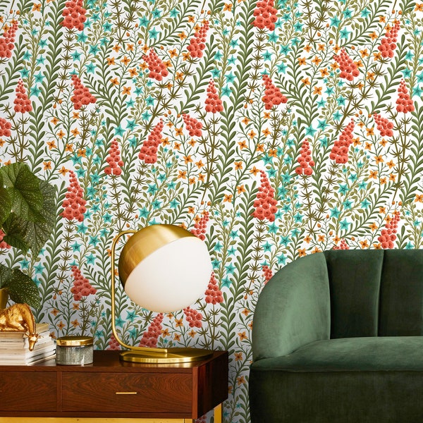 Red Wallpaper - Etsy