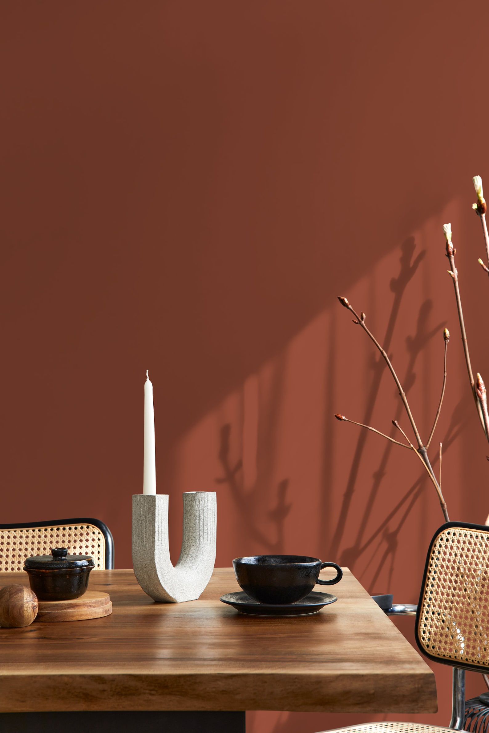 Potters Clay Wallpaper / Solid Color / Peel and Stick Wallpaper ...