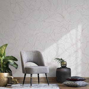 The Minimalist Peony Mural Mural Self Adhesive Large Scale Wallpaper ...