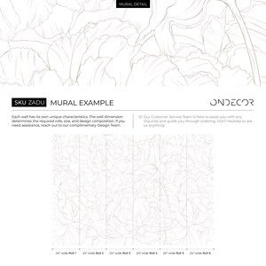 The Minimalist Peony Mural Mural Self Adhesive Large Scale Wallpaper ...