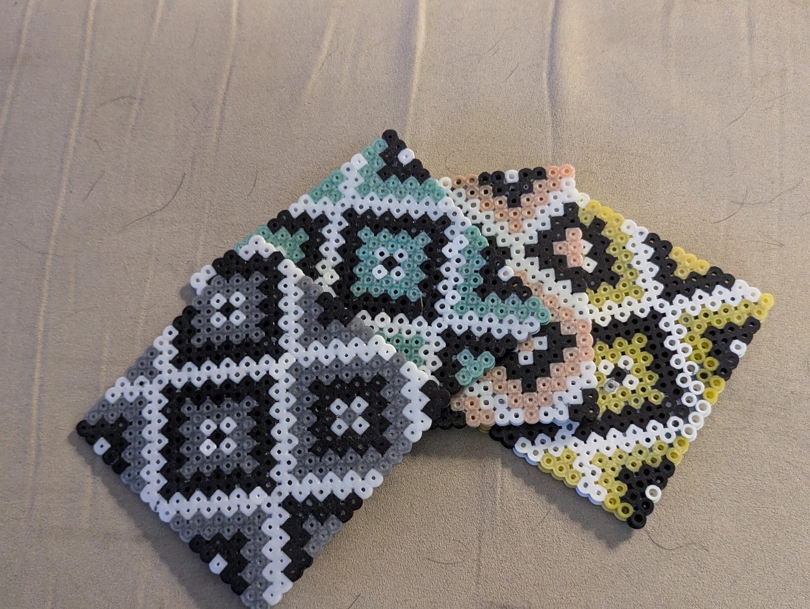 Super Cute Pearler Bead Coaster Set - Etsy