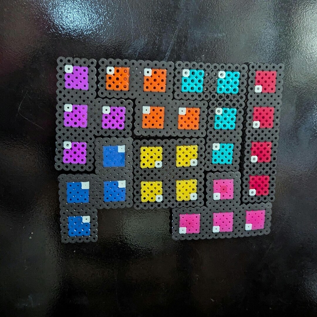 Tetris Perler Bead Magnets - Etsy