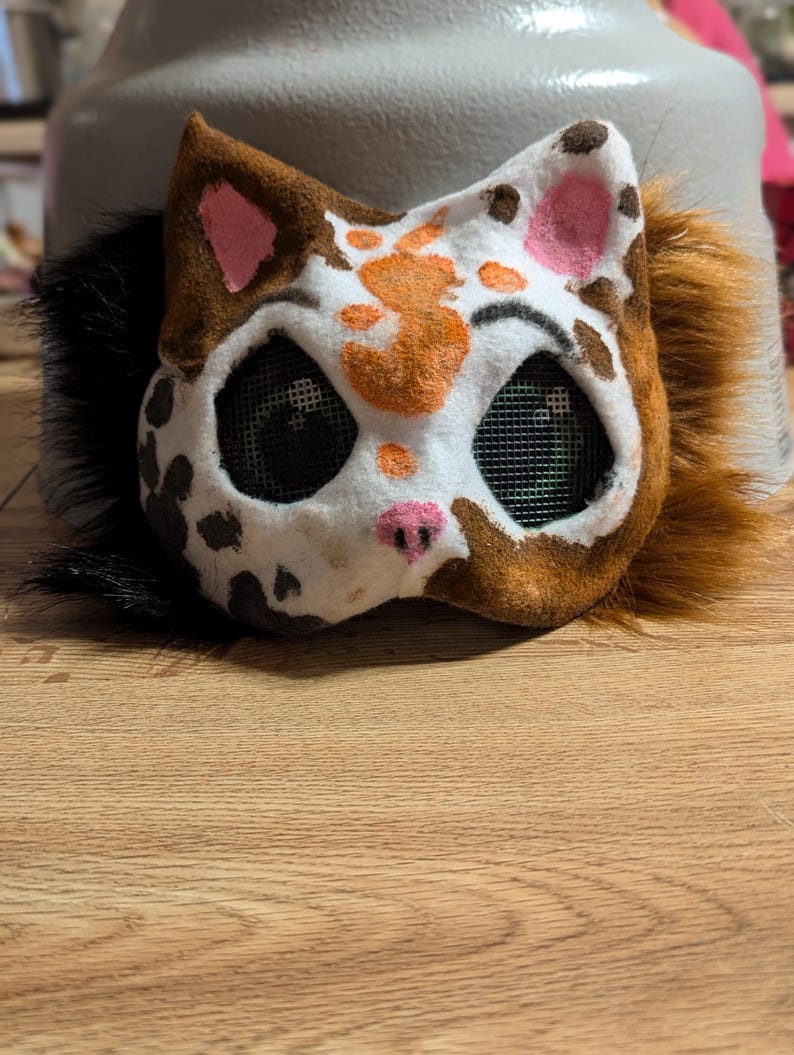 Calico Cat Mask - Etsy
