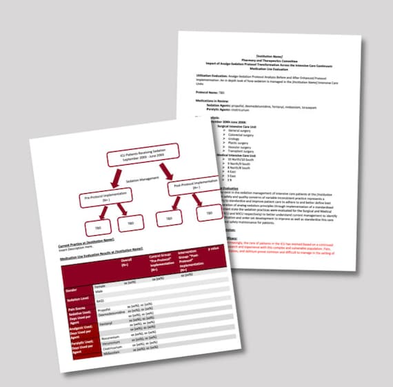 Medication Use Evaluation Template 6-page Template With - Etsy UK