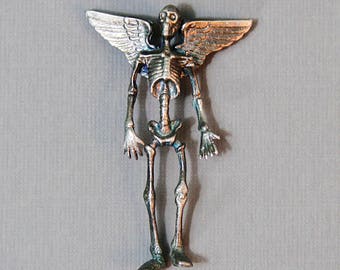 Winged Skeleton | Etsy