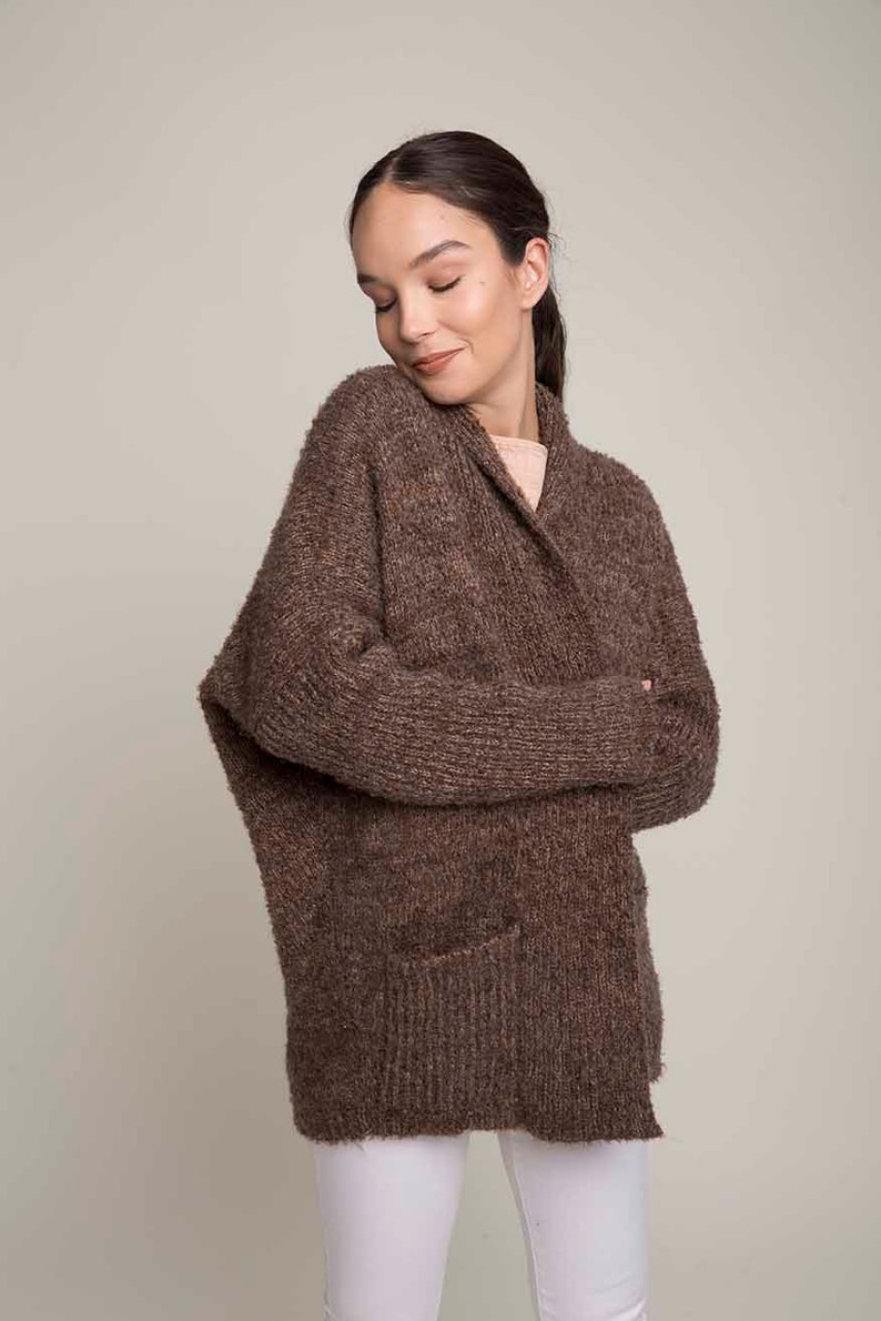 Chunky knit cardigan women Sweaters for women Wool Cardigan - Etsy España