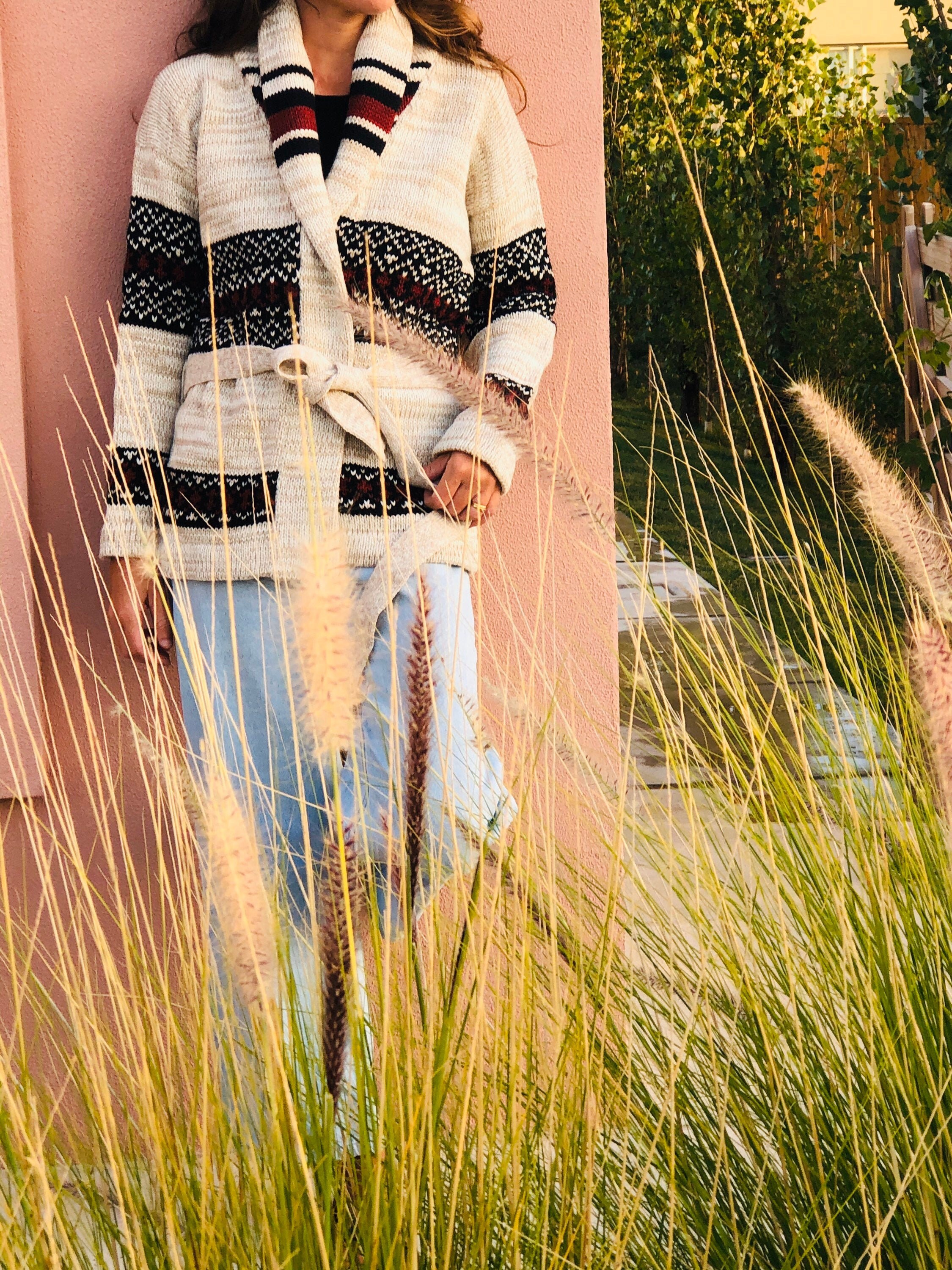 Belted Wool Cardigan for Women Marilyn Monroe Sweater - Etsy