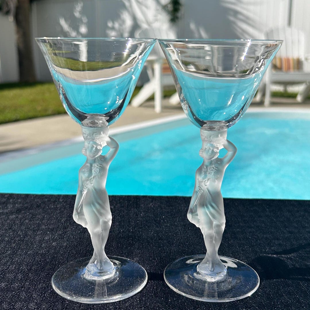 Vintage Bayel Crystal Cordial Wine Glasses Made in France (2) - Etsy