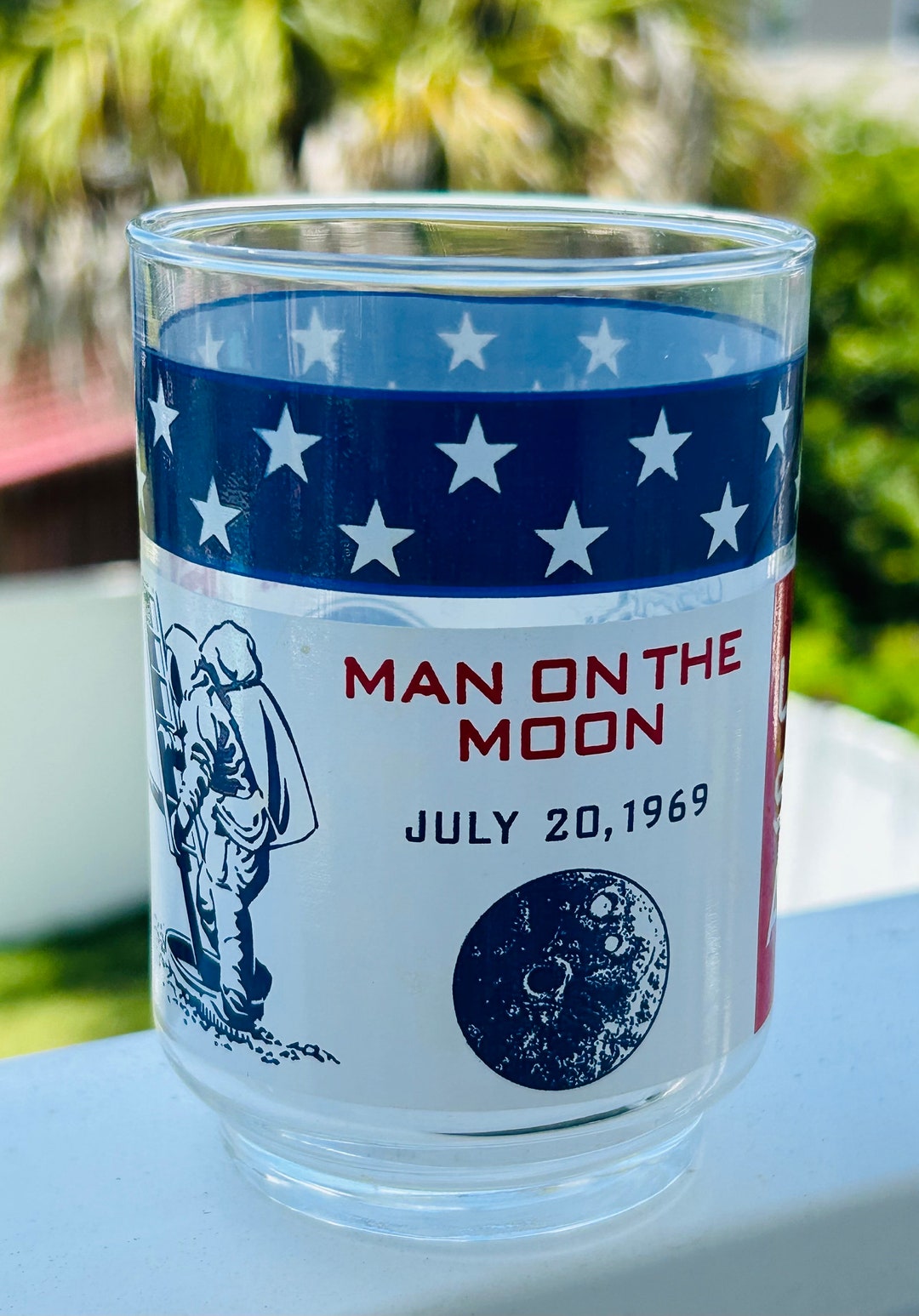 Vintage Apollo 11 Tumbler Glass - Etsy
