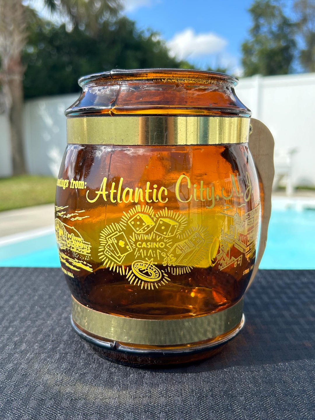 Souvenir Atlantic City Siestaware Style “giant” Mug - Etsy