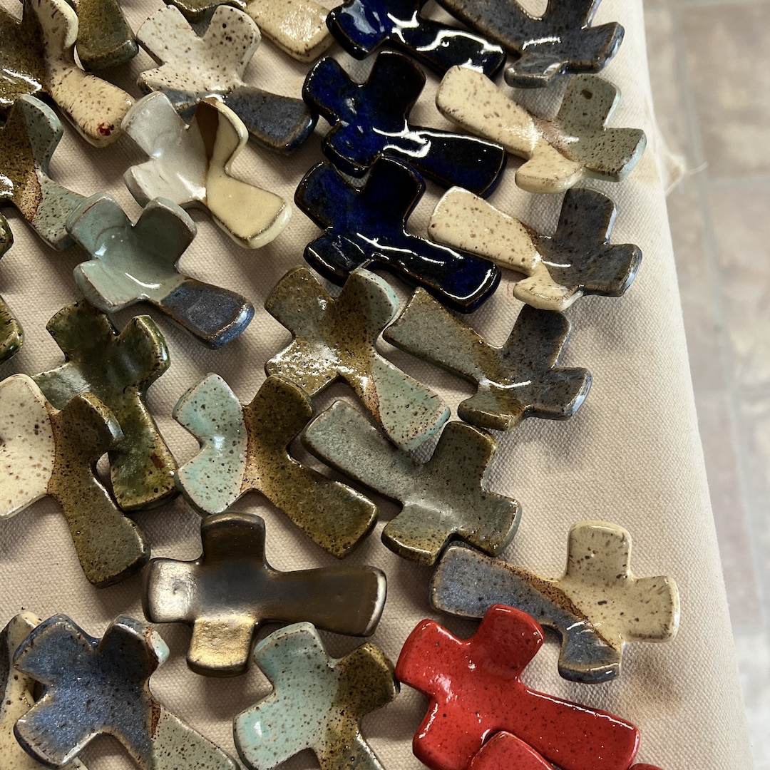 5 Handmade Thumbprint Prayer Crosses - Etsy