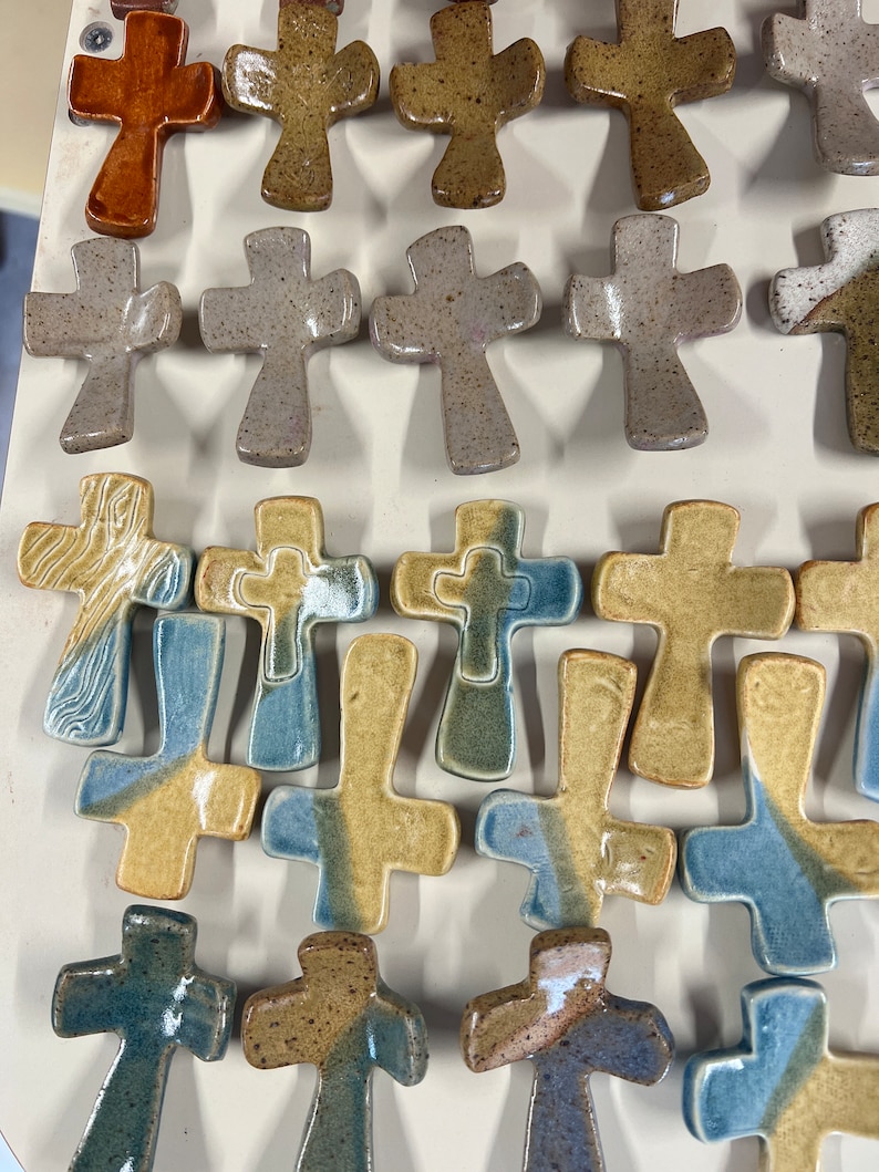 5 Handmade Thumbprint Prayer Crosses - Etsy