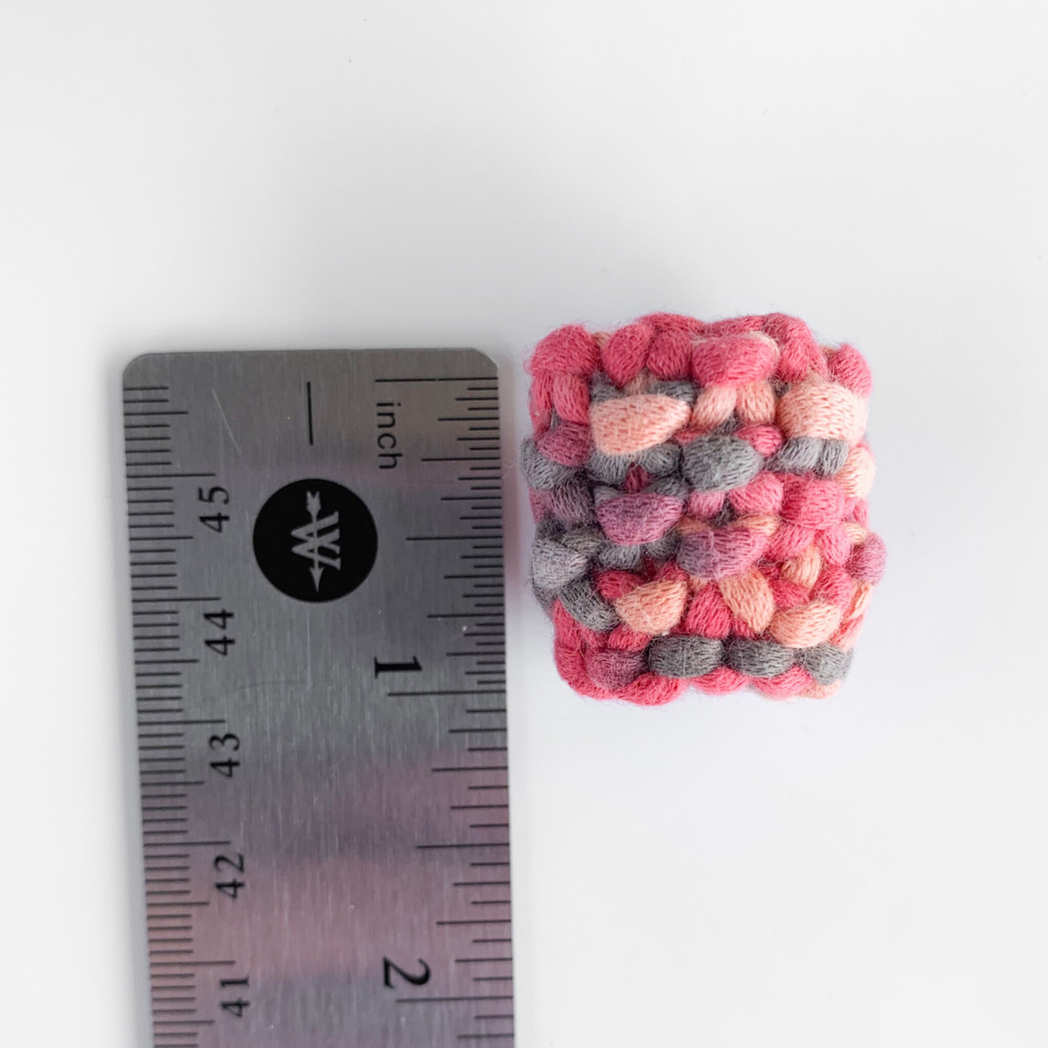 Multi Color Ring / Knitted Jewelry Gift for Her / Different and Unique ...