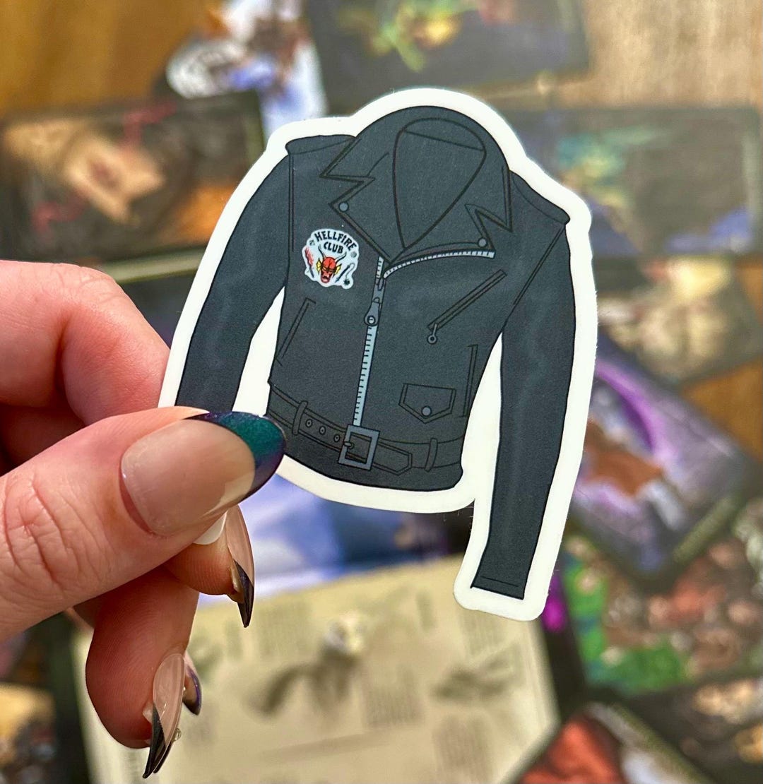 Eddies Leather Jacket Sticker - Etsy