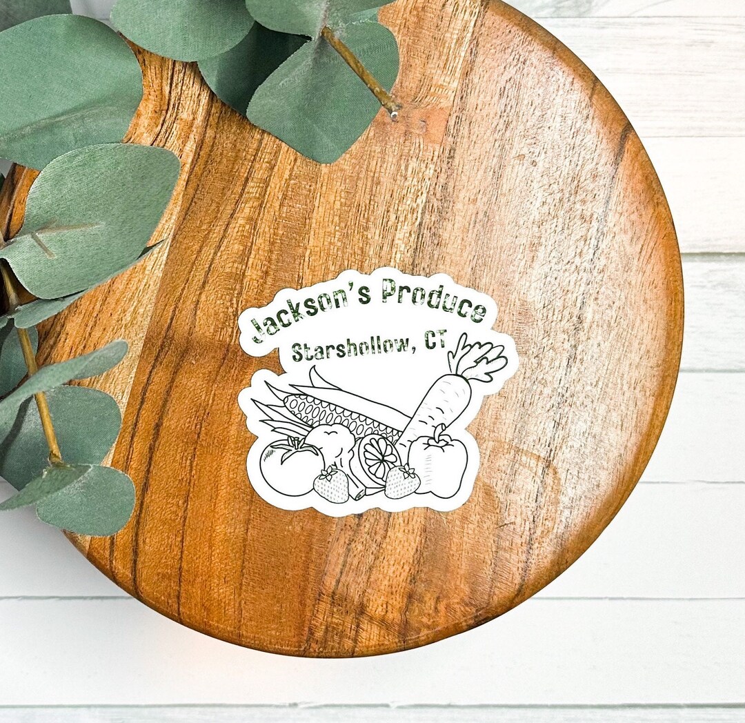 Jackson’s Produce Sticker - Etsy