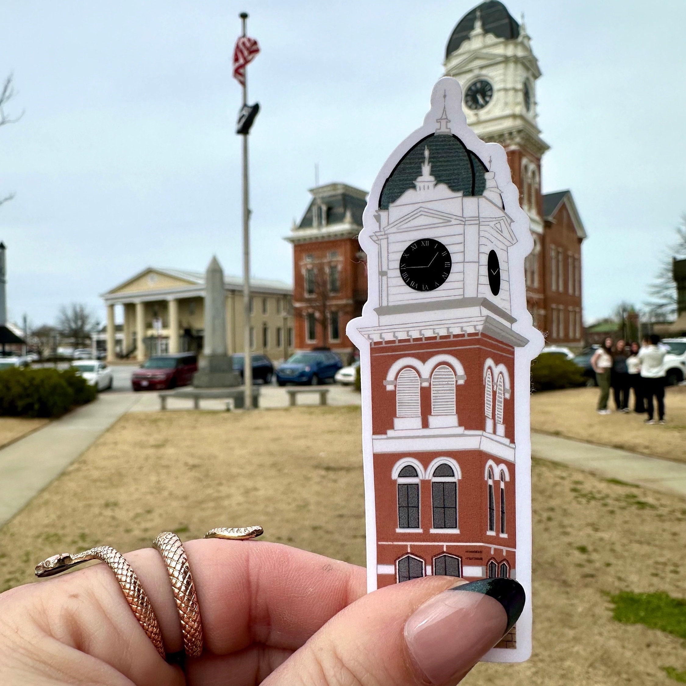 Mystic Falls Clock Tower Sticker - Etsy