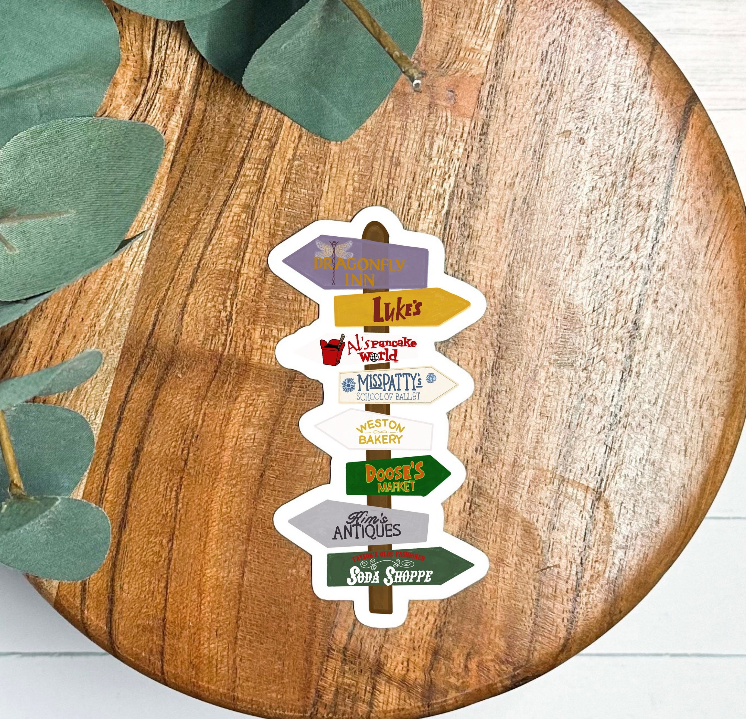 Stars Hollow Signs Sticker - Etsy