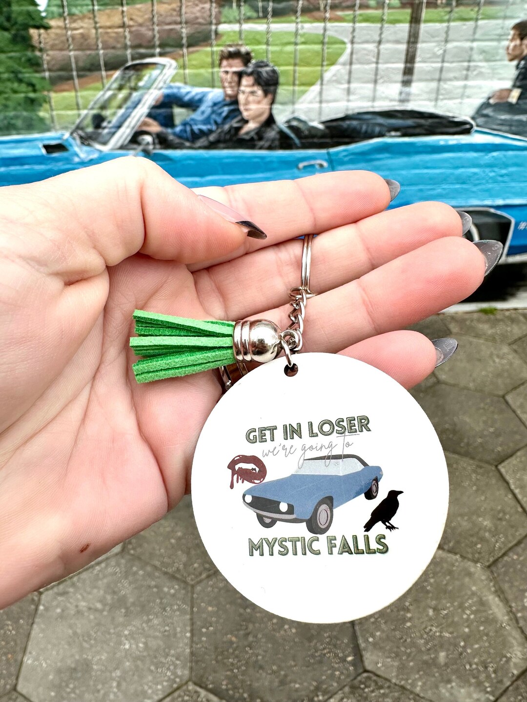 Get in Loser We Are Going to Mystic Falls TVD Keychain - Etsy