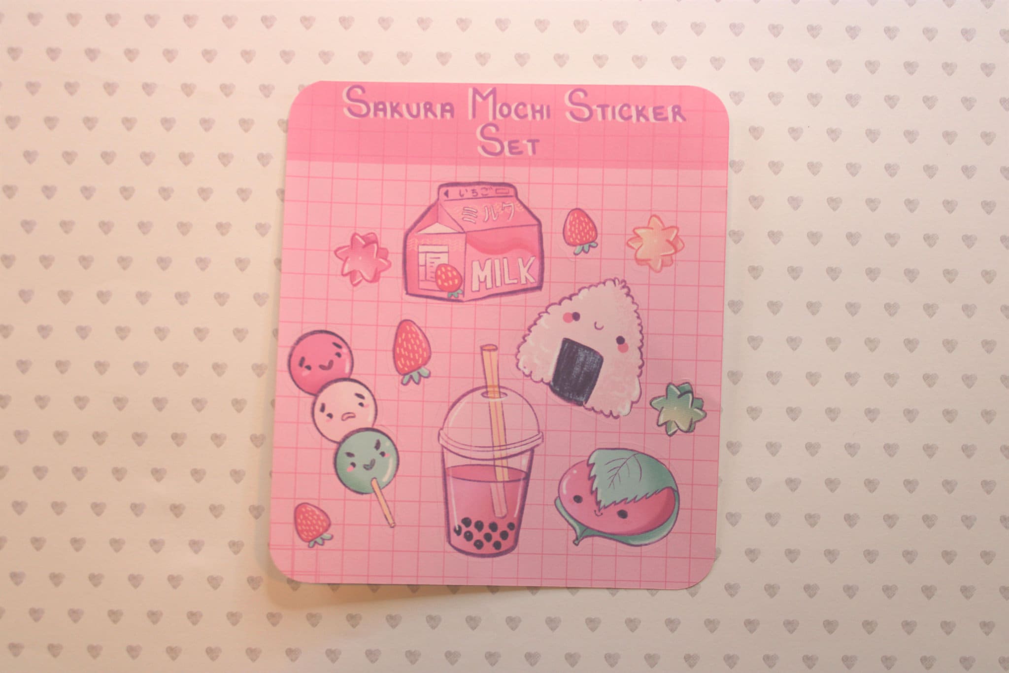 Kawaii Sakura Mochi Stickers for Journaling Scrapbooking | Japanese ...