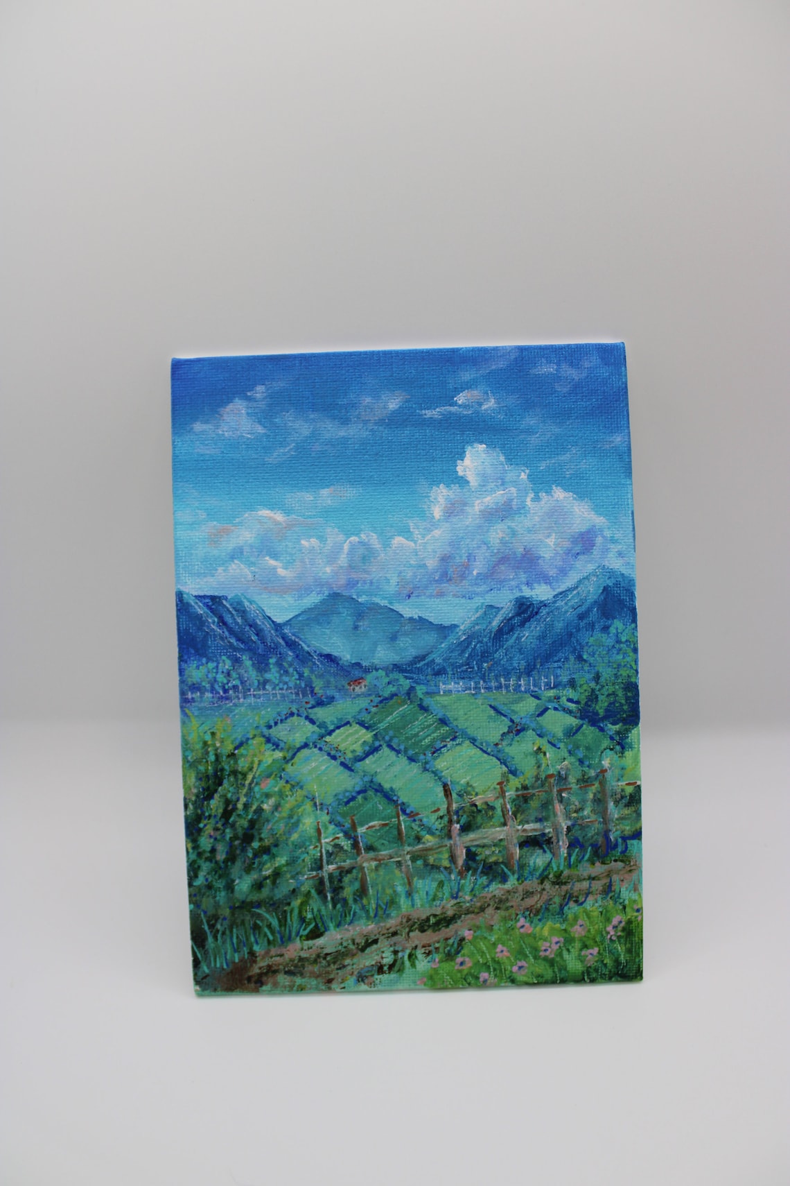 Blue Sky Landscape 4x6 Art Print Wall Art, Desk, Acrylic Print - Etsy