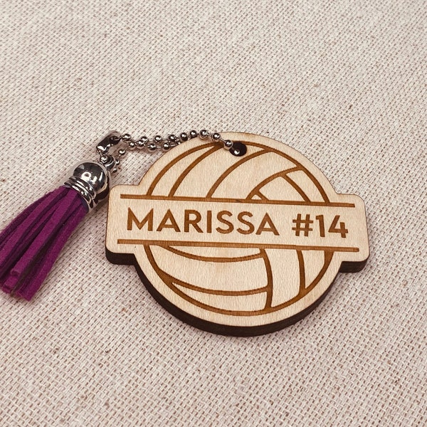 Volleyball Keychain - Etsy