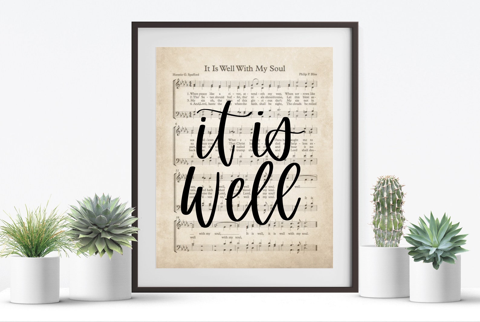 It is Well Hymn Print // Hymn Wall Decor // Hymn Print // Gift - Etsy