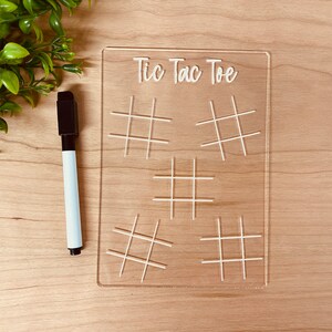 Reusable Acrylic Kids Travel Game Boards // Car Ride Games // Dot Game ...