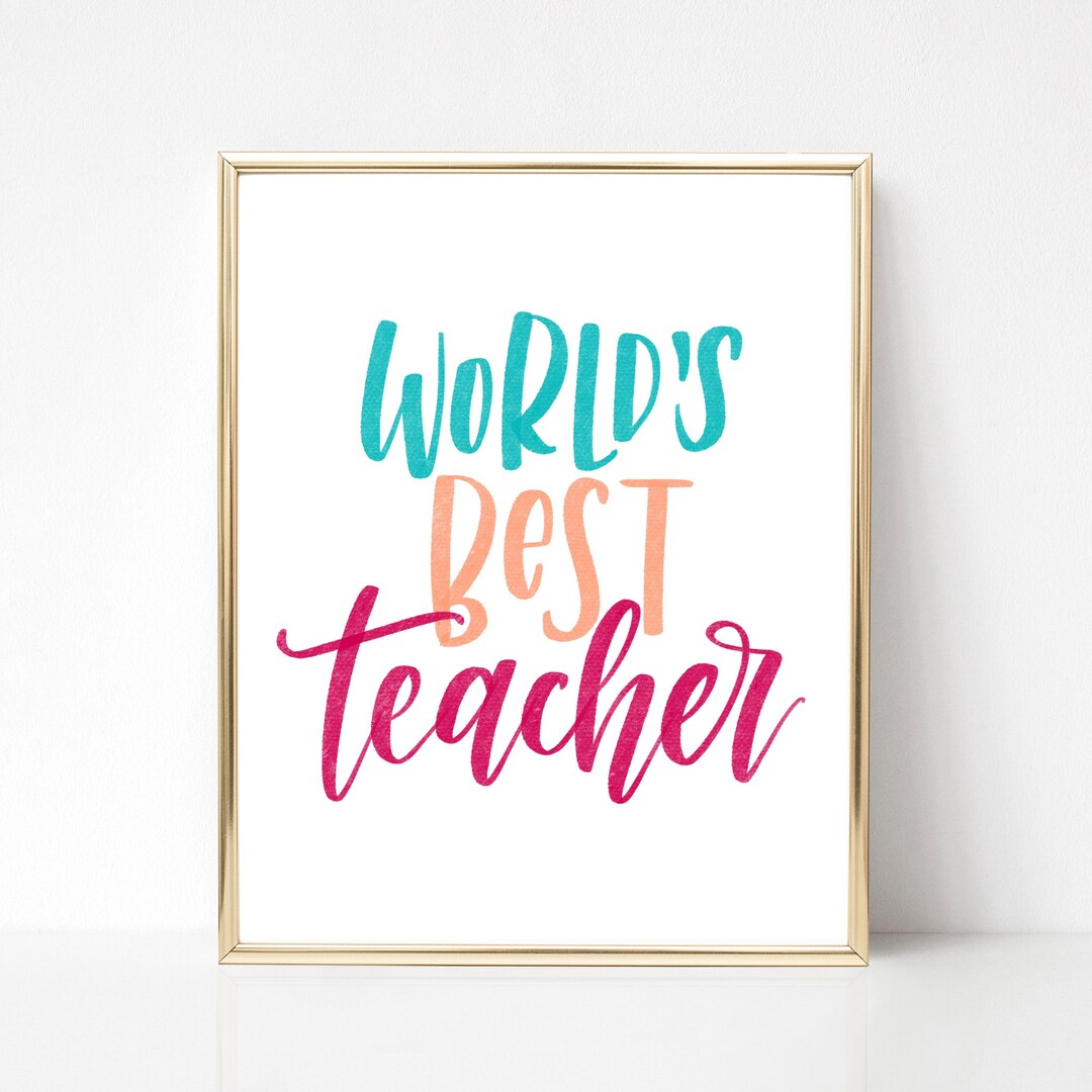 Teacher Appreciation, DIGITAL PRINT, Teacher Gift, Teacher Appreciation ...
