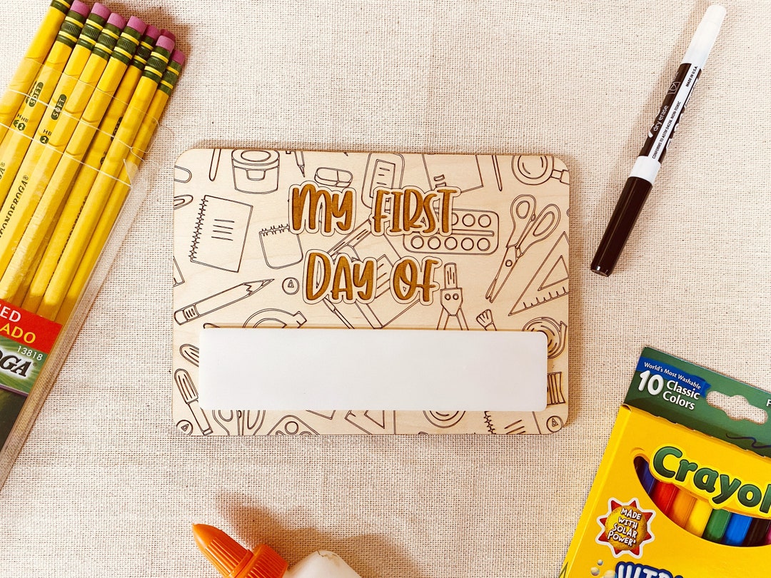 First Day of School Sign / My First Day Reusable Back to School Sign ...