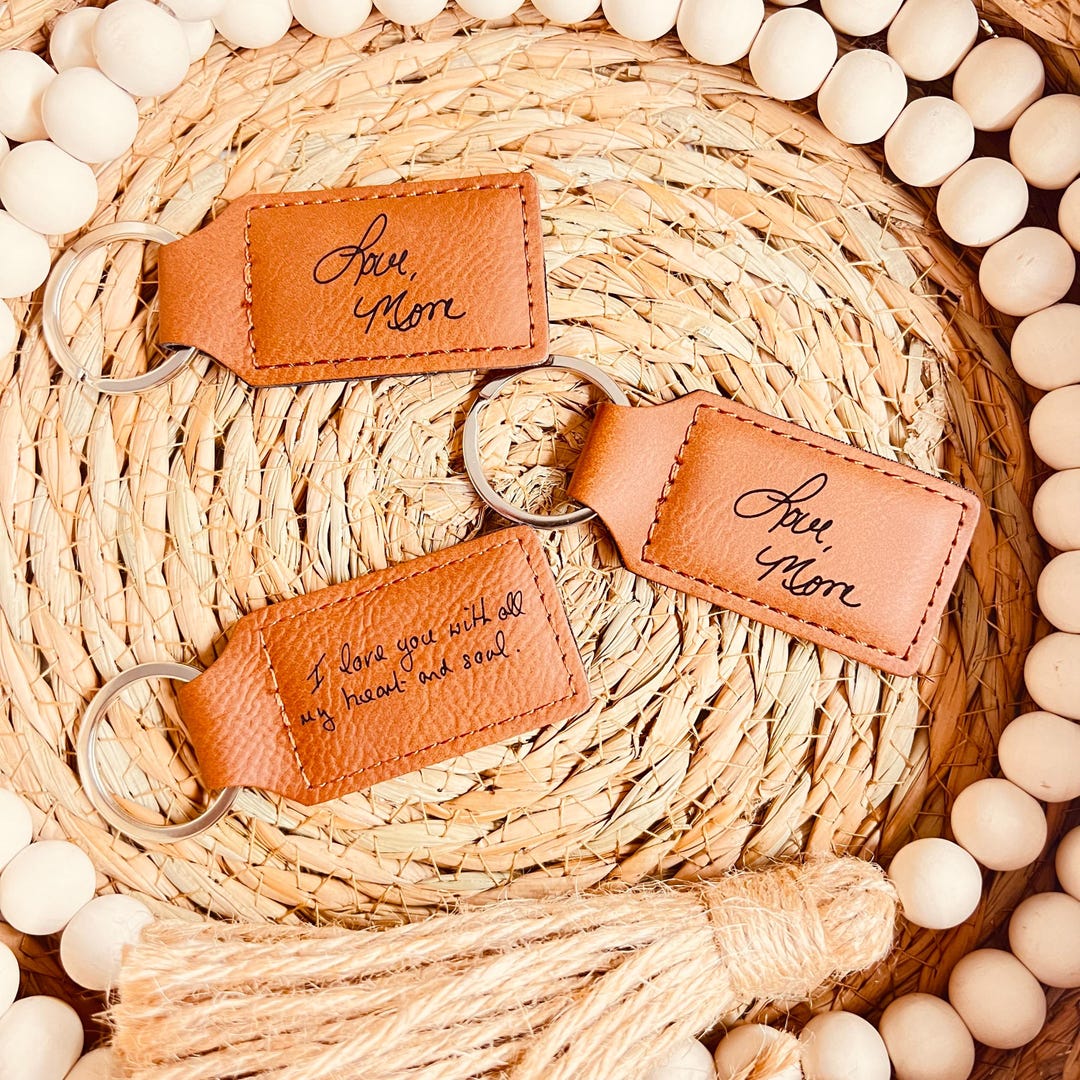 Handwriting Keepsake Keychain | Personalized Handwritten Keychain ...